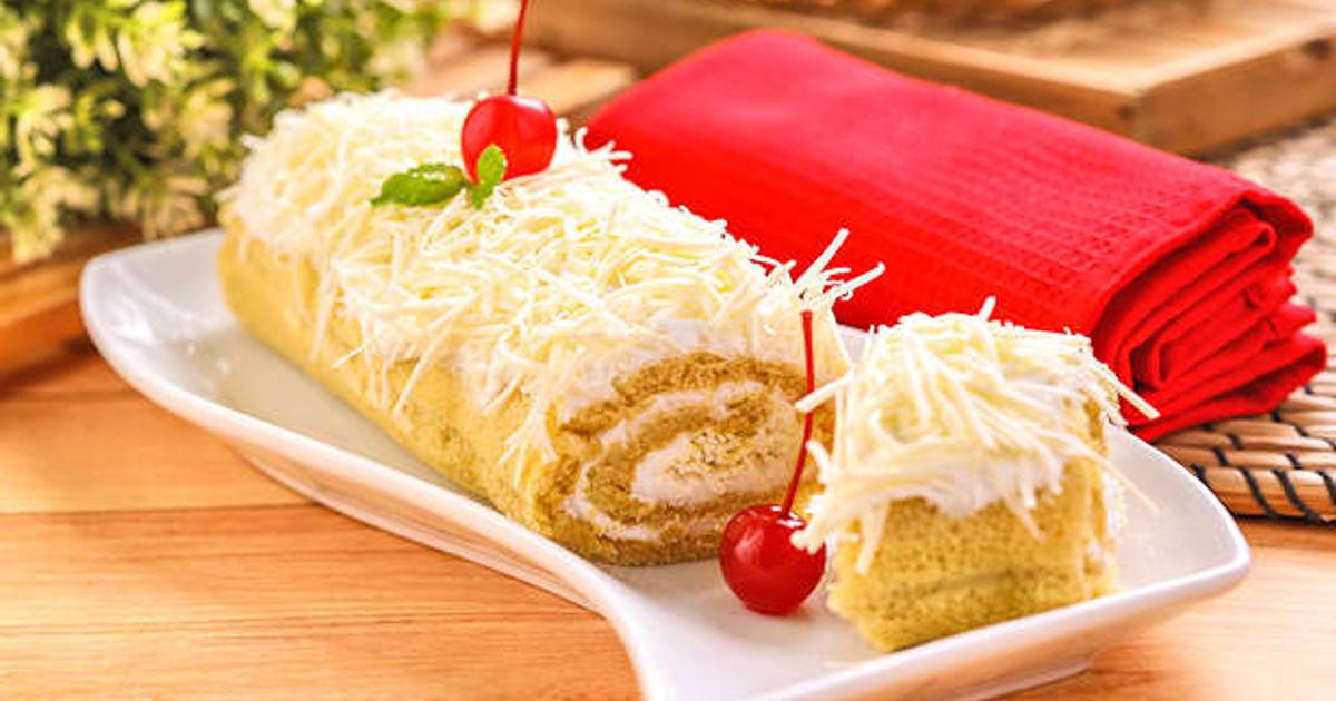 Resep Resep Cheese Roll Cake oleh DapurKobe - Cookpad