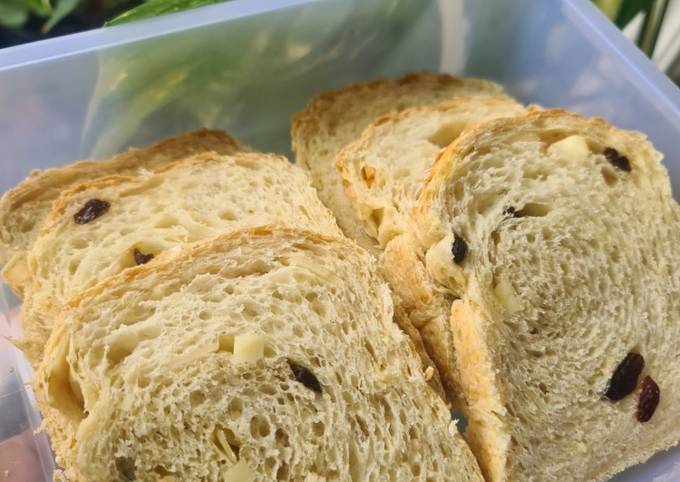 Resep Roti Tawar Oatmeal - Cheese Raisin Almond (Ulen 1 menit) oleh U ...
