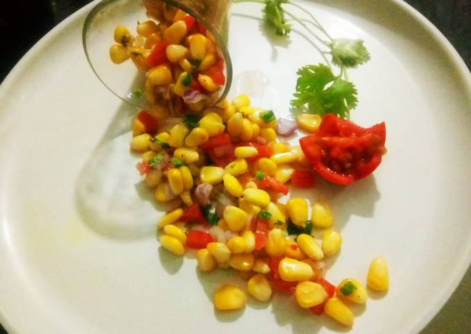 Corn chat Recipe by Megha Verma - Cookpad
