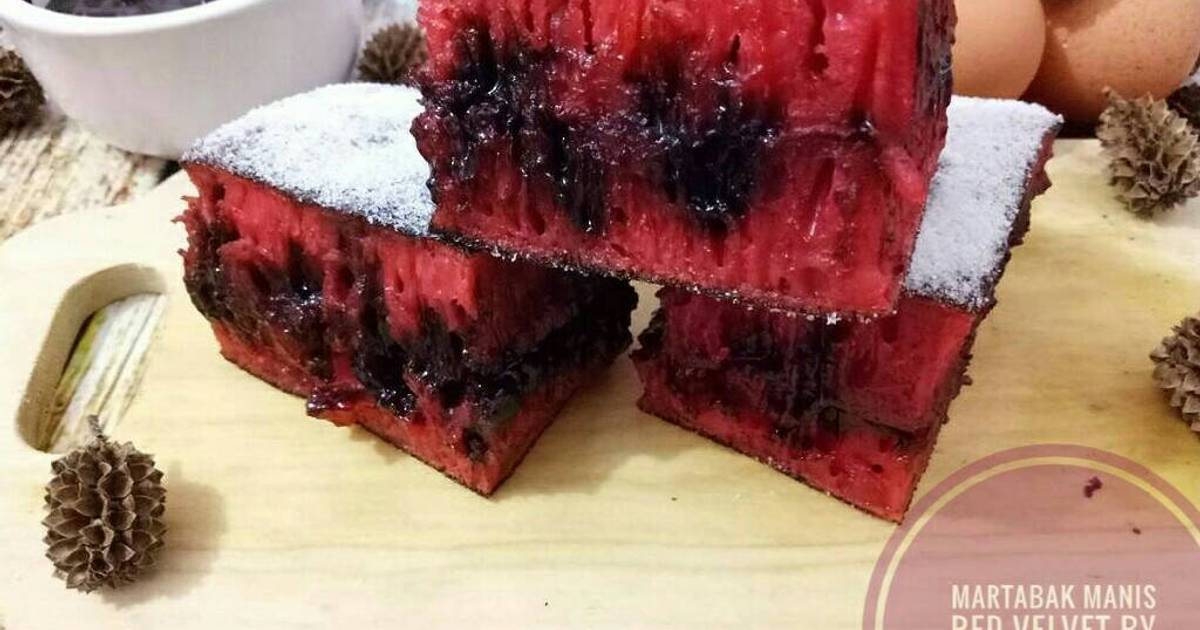 Resep Martabak manis red velvet (#Pr_kuetradisionalberserat) oleh Najma ...