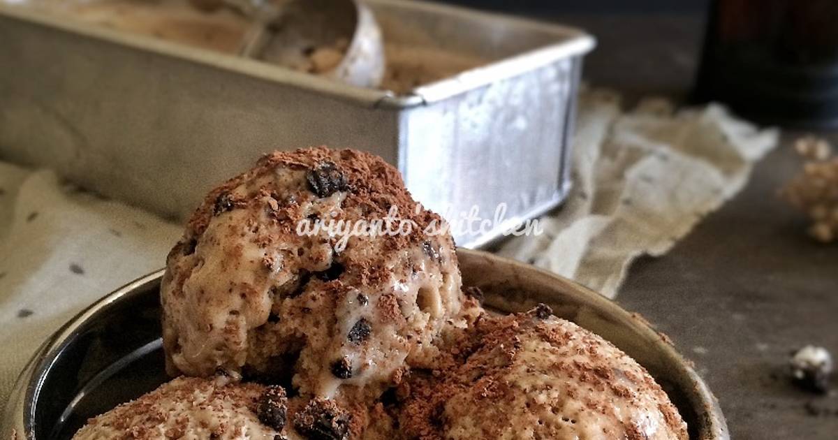 Resep Homemade Mocha Ice Cream Gelato With Oreo (Tanpa Pengembang, SP ...
