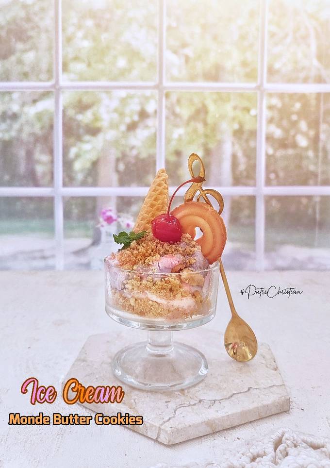 Resep Ice Cream Biskuit Monde oleh PutriChristian - Cookpad