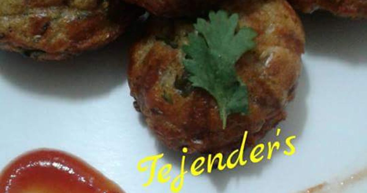 Spinach Oats Shots With Paneer Stuffing(no Fry Appe Pan Recipe) Recipe ...