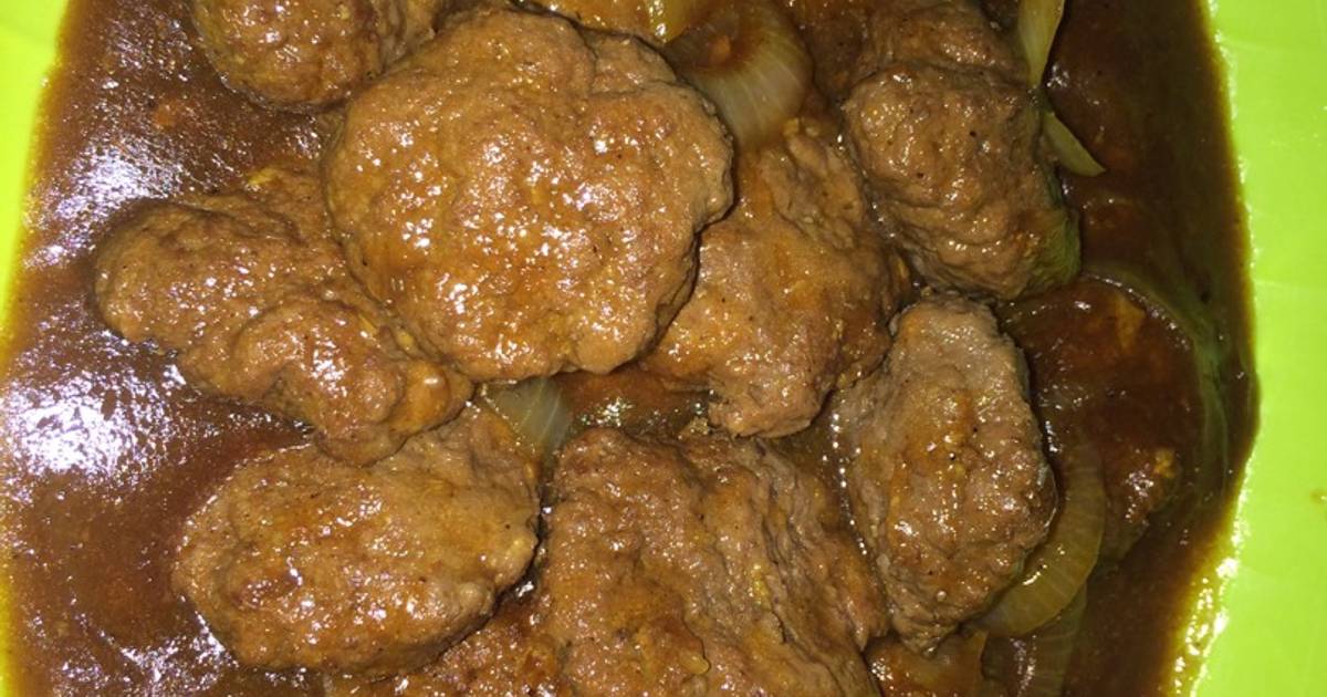 Resep Bola daging bumbu steak barbeque oleh Windari Pandanita - Cookpad
