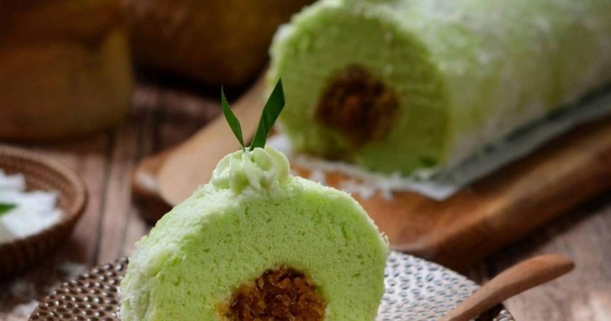 Resep Klepon Roll Cake oleh iren_natty - Cookpad