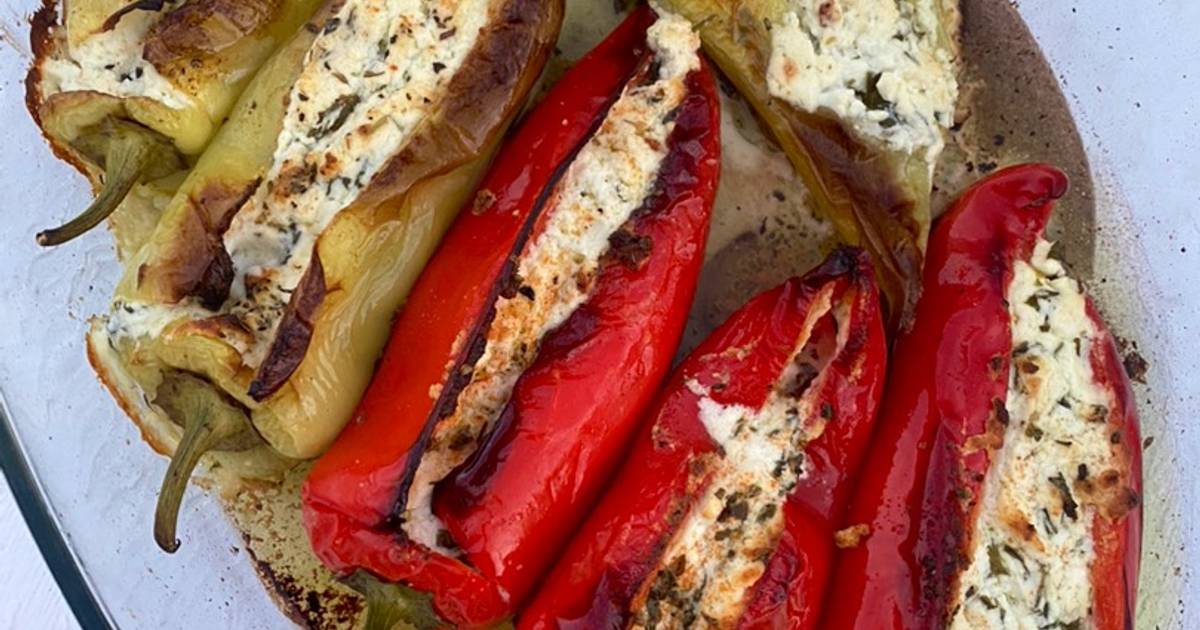 176 εύκολες και νόστιμες σπιτικές συνταγές για πιπεριες κερατο γεμιστες ...