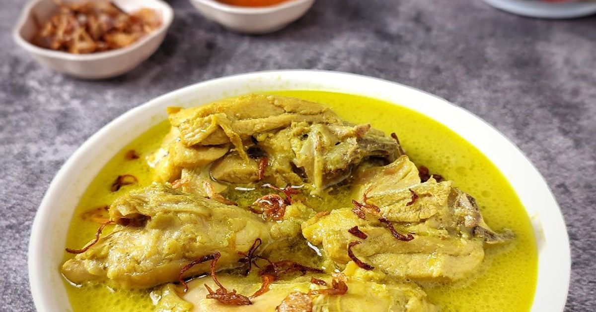 Resep opor ayam bumbu kuning praktis, cocok untuk Lebaran dan Hari Raya