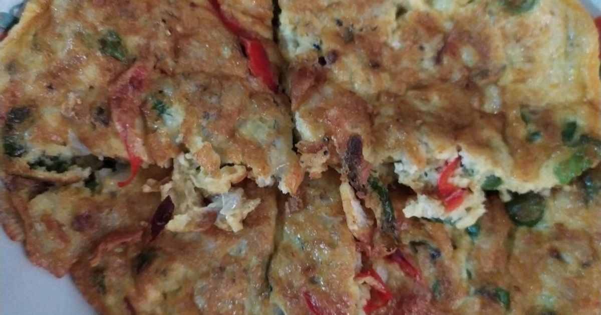 Resep Telur Dadar Teri Nasi Basah + Buncis Pedas oleh Vera - Cookpad