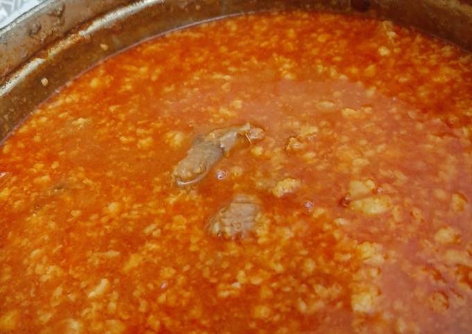 طرز تهیه آب گوشت سنتی ساده و خوشمزه توسط ♡الی بانو♡ کوکپد