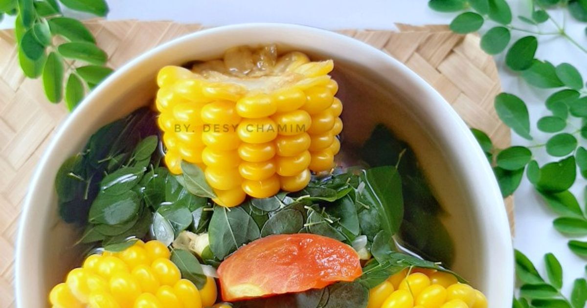 Resep Sayur Bening Daun Kelor (Sayur Marungga) oleh Desy Chamim - Cookpad