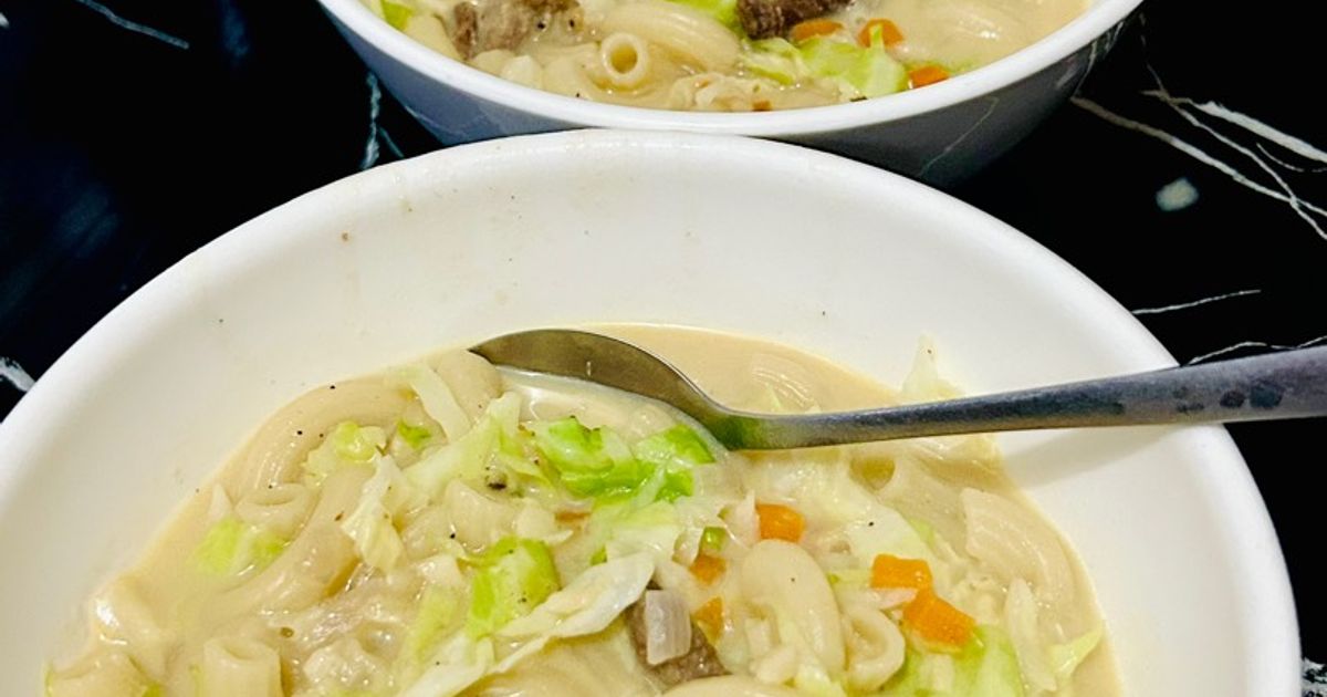 Creamy Pork Sopas Recipe by Lapiz - Cookpad