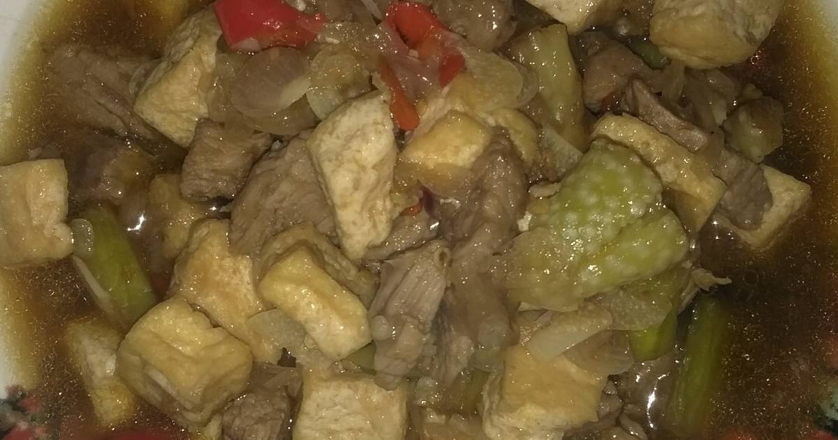16 resep tumis terong tahu daging enak dan mudah - Cookpad