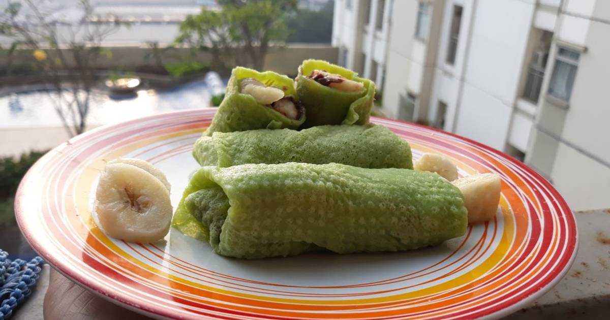 Resep Dadar Gulung Pisang Nutella oleh Silvia Mgrt Kitchen - Cookpad