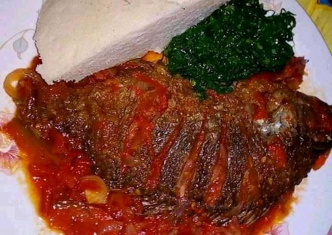 Tilapia Stew Kales And Ugali Recipe By Chichy Cookpad