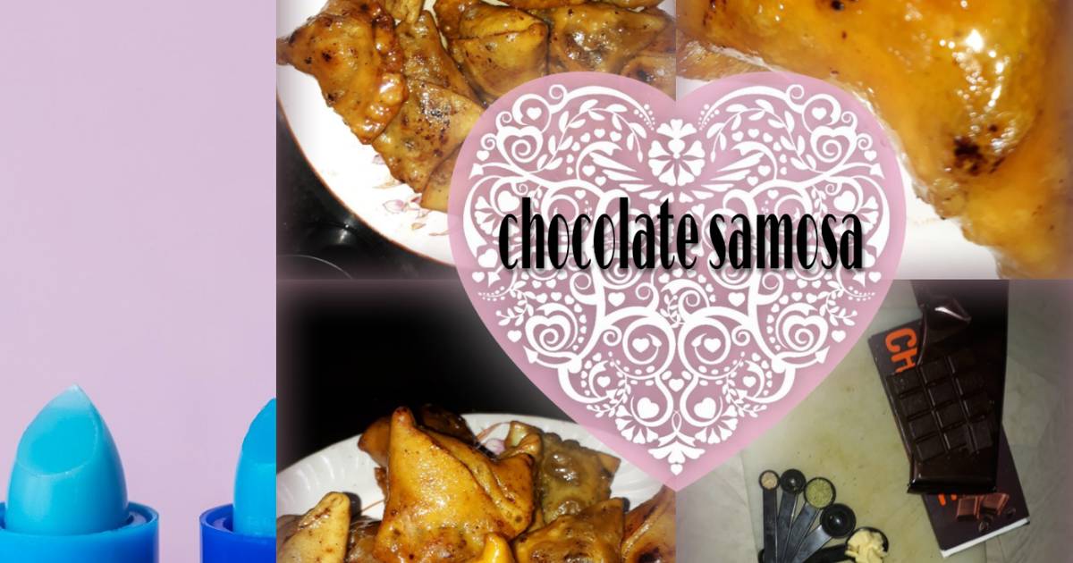Chocolate samosa Recipe by Naznin Shahabuddin Modasiya - Cookpad