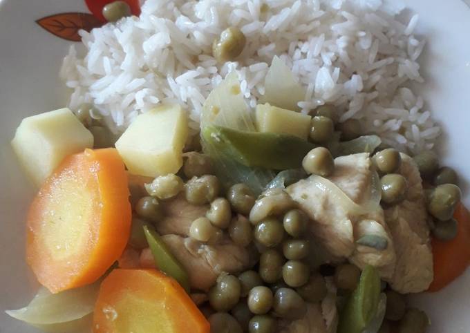 Pollo arvejado Receta de valeska julieth- Cookpad
