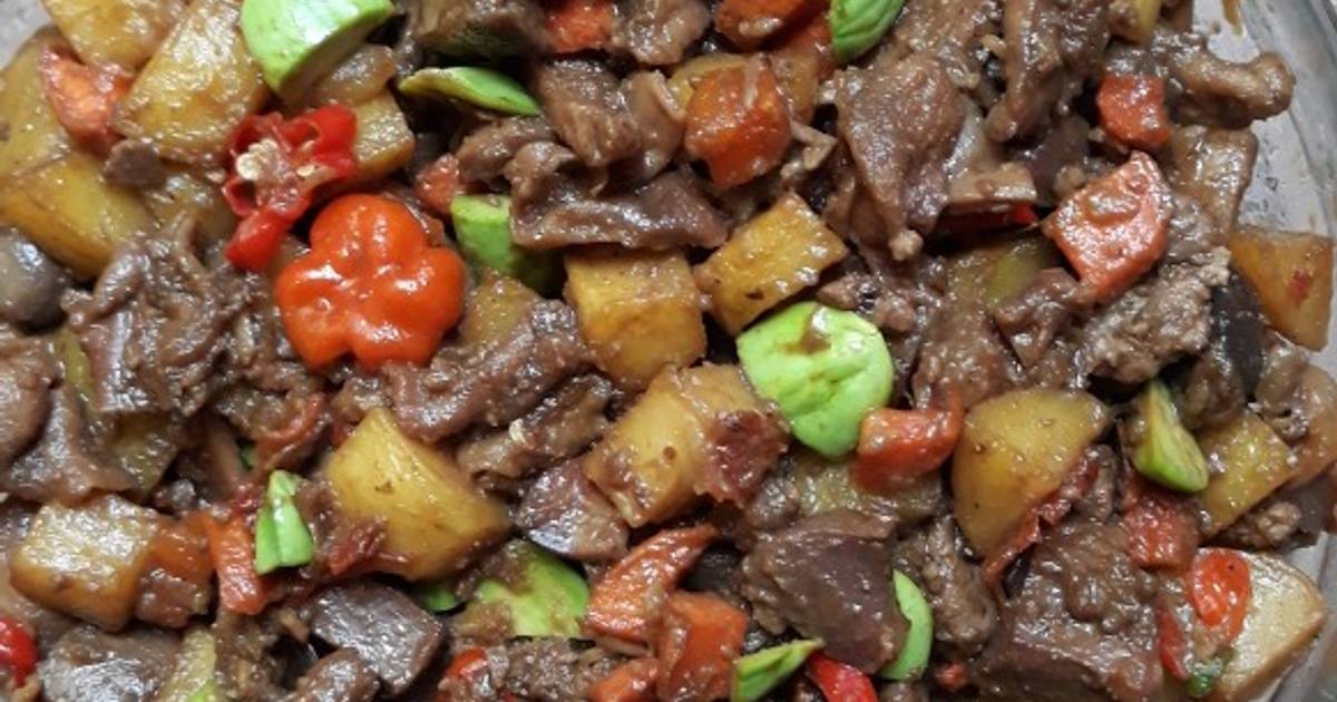 Resep Sambel goreng jerohan oleh Kirana Zaqueena - Cookpad