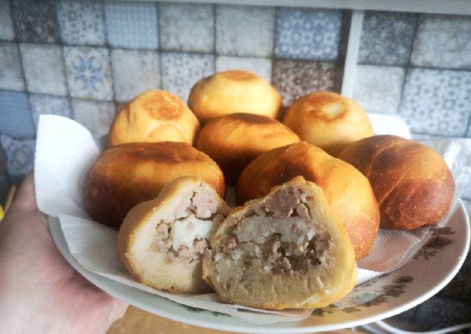 Húsos pirog olajban sütve | Lábadi Edina receptje - Cookpad receptek