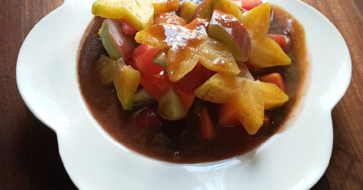 Resep Rujak Aneka Buah oleh Ping Pong - Cookpad