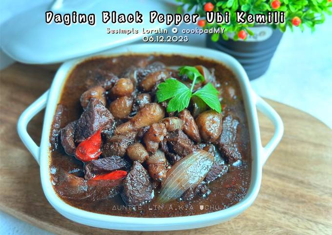 Resipi Daging Black Pepper Ubi Kemili oleh Sesimple Loralin - Cookpad