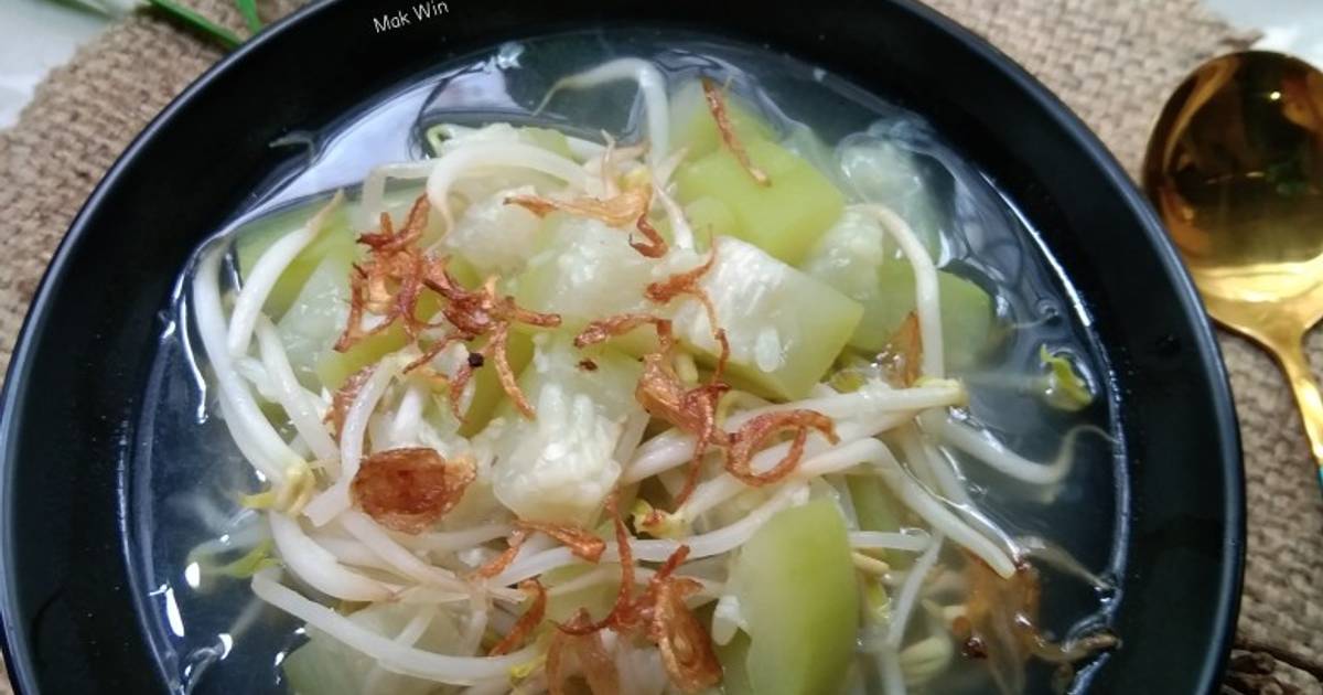 Resep Tumis labu air tauge berkuah oleh Mak Win - Cookpad