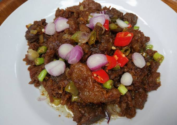 Resep Sate sapi goreng oleh winda - Cookpad