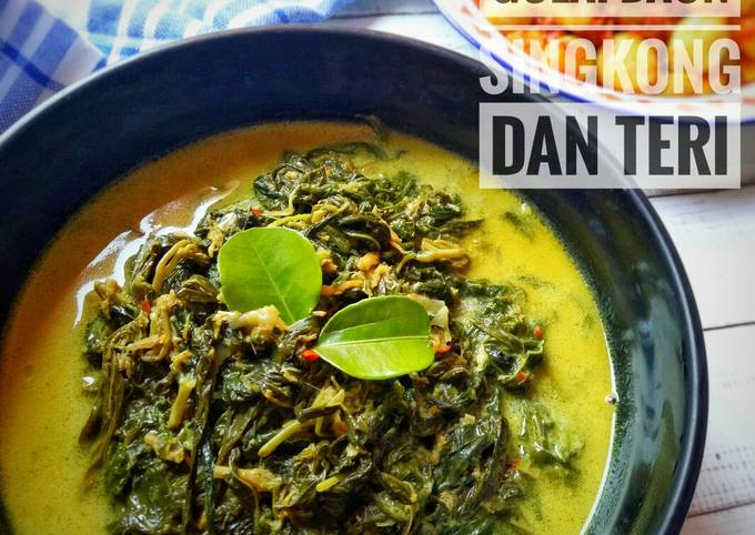 Resep Gulai Daun Singkong dan Teri (Daun Pucuk Ubi) oleh Renie Wisra ...