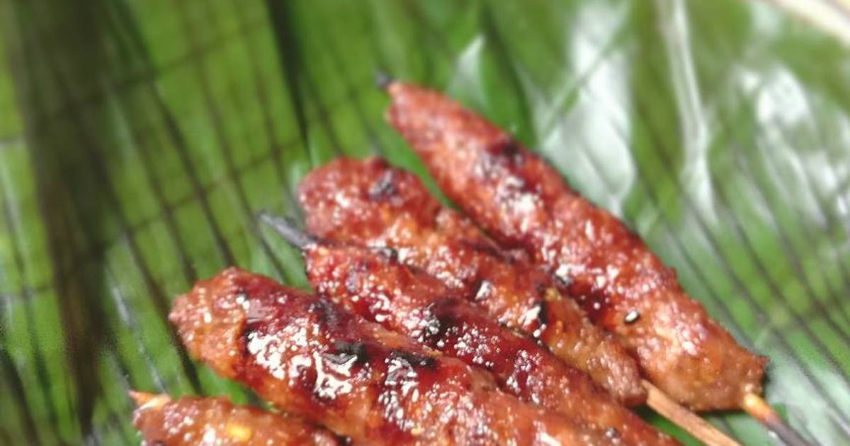 Resep Sate daging giling rempah manis ala bujang oleh Anwar Rosidin ...
