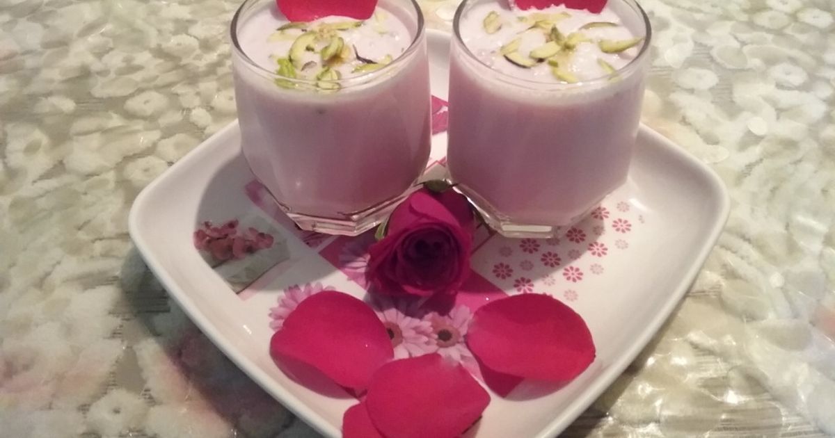 Rose Milk Shake Recipe by Zahra Shaikh - Cookpad