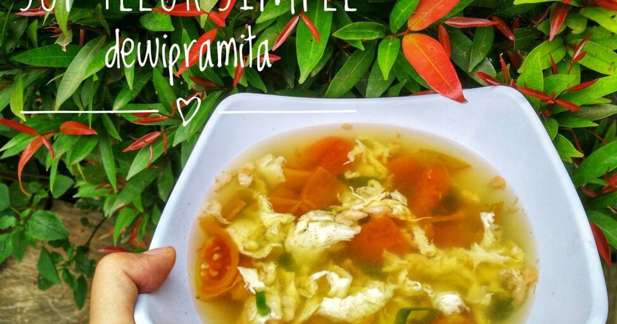Resep Sup telur simple (mpasi 2th) oleh Dewi Pramita - Cookpad