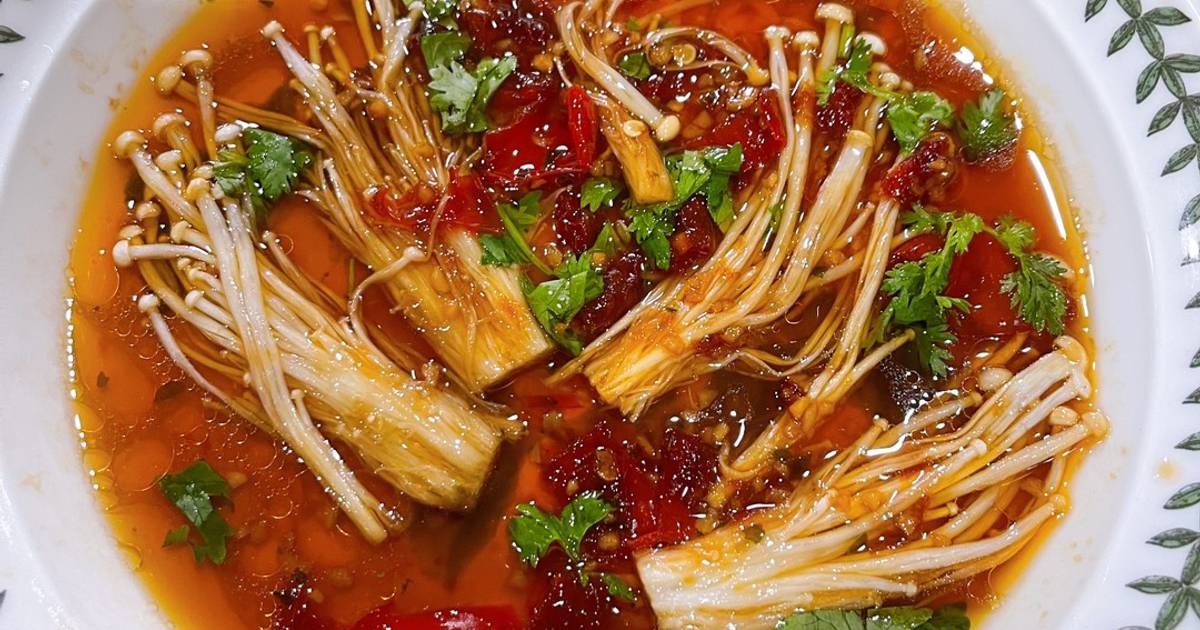 Resipi 👩‍🍳Enoki with Garlic Sauce🧄 oleh Mahadiah - Cookpad