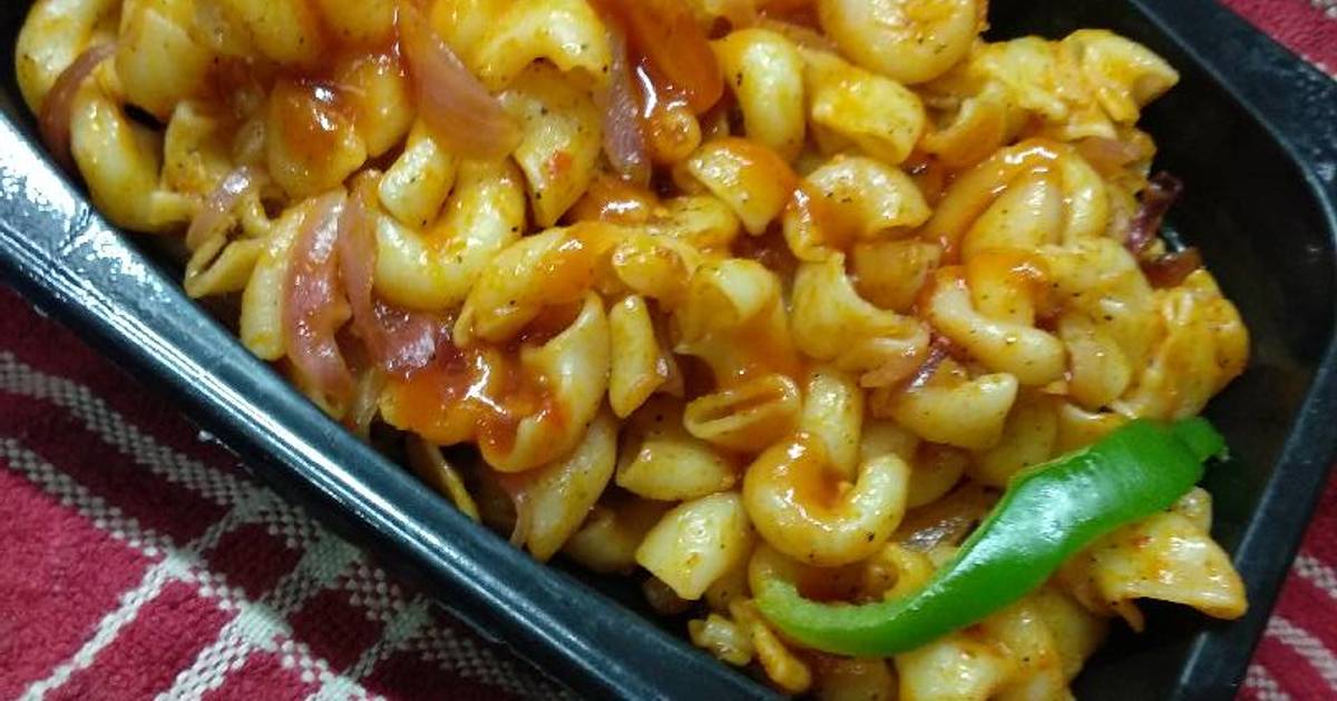 Spicy saucy macroni Recipe by Mamta Rastogi - Cookpad