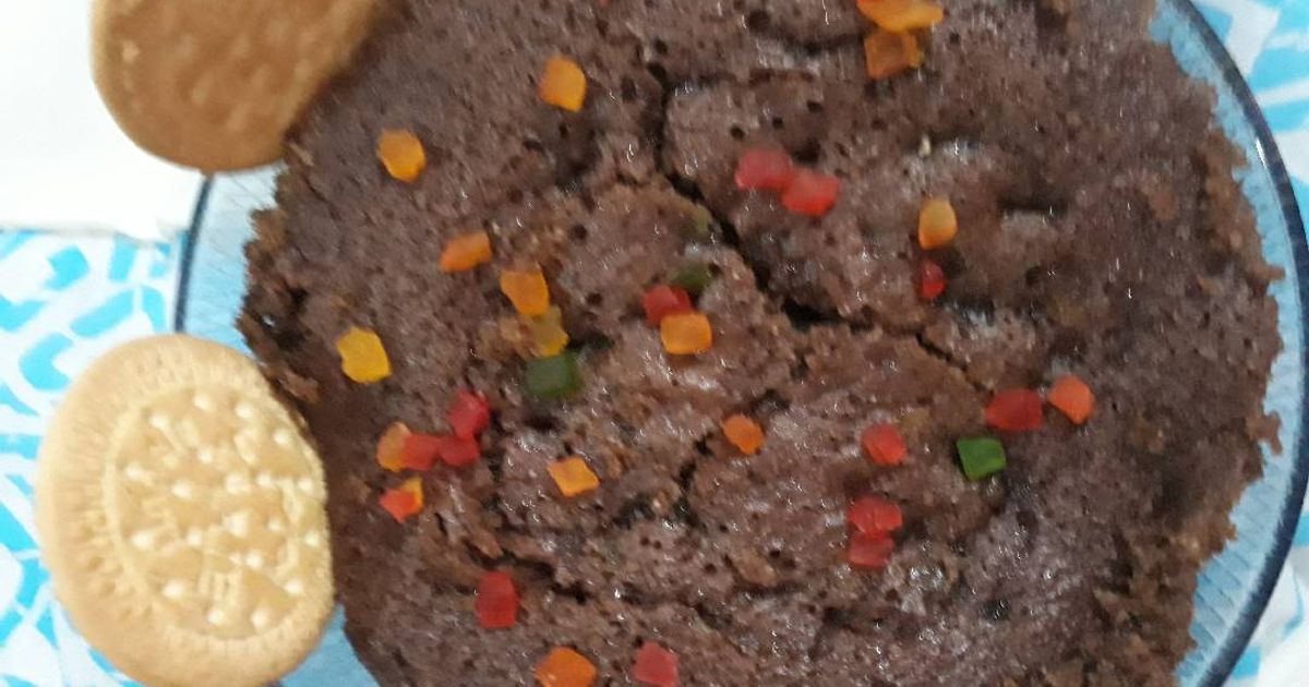 Egg Less Suji Or Maida Ka Chocolate Cake In Pressure Cooker Recipe by ...