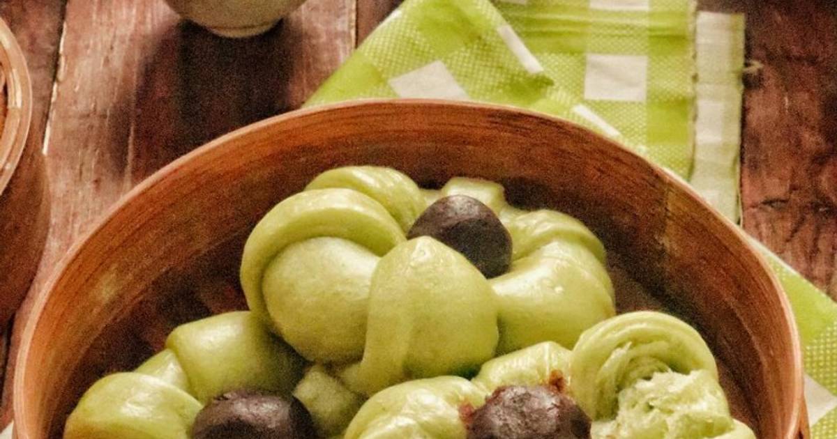 Resep Bakpao Bunga Pandan- Kacang Merah oleh Frielingga Sit - Cookpad