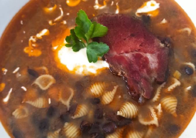 Fekete bableves | Magyarné Nyírő Kati receptje - Cookpad receptek