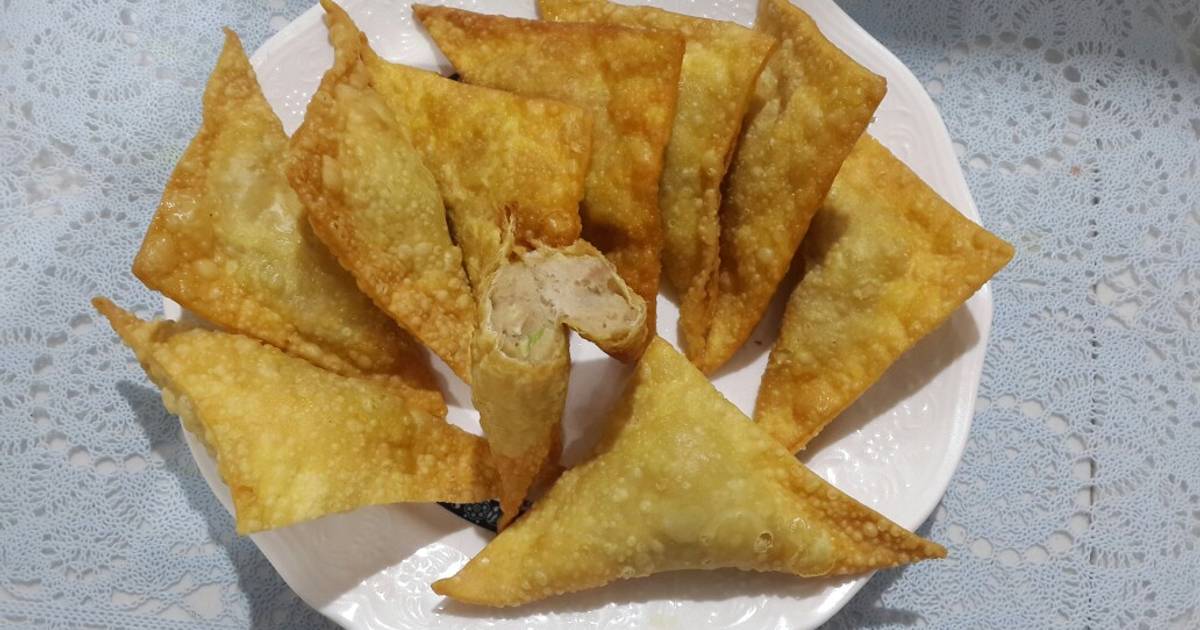 29 resep pangsit goreng isi babi enak dan mudah - Cookpad