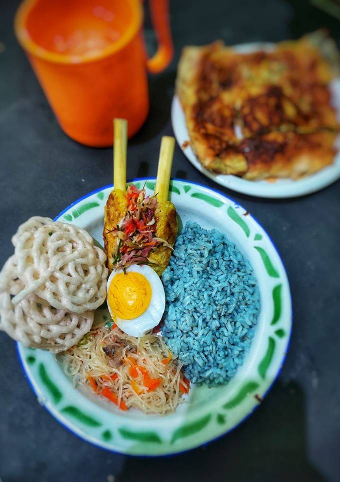 Resep 425 - Nasi Uduk Bunga Telang (3-GAS2025) oleh Novie Vie - Cookpad