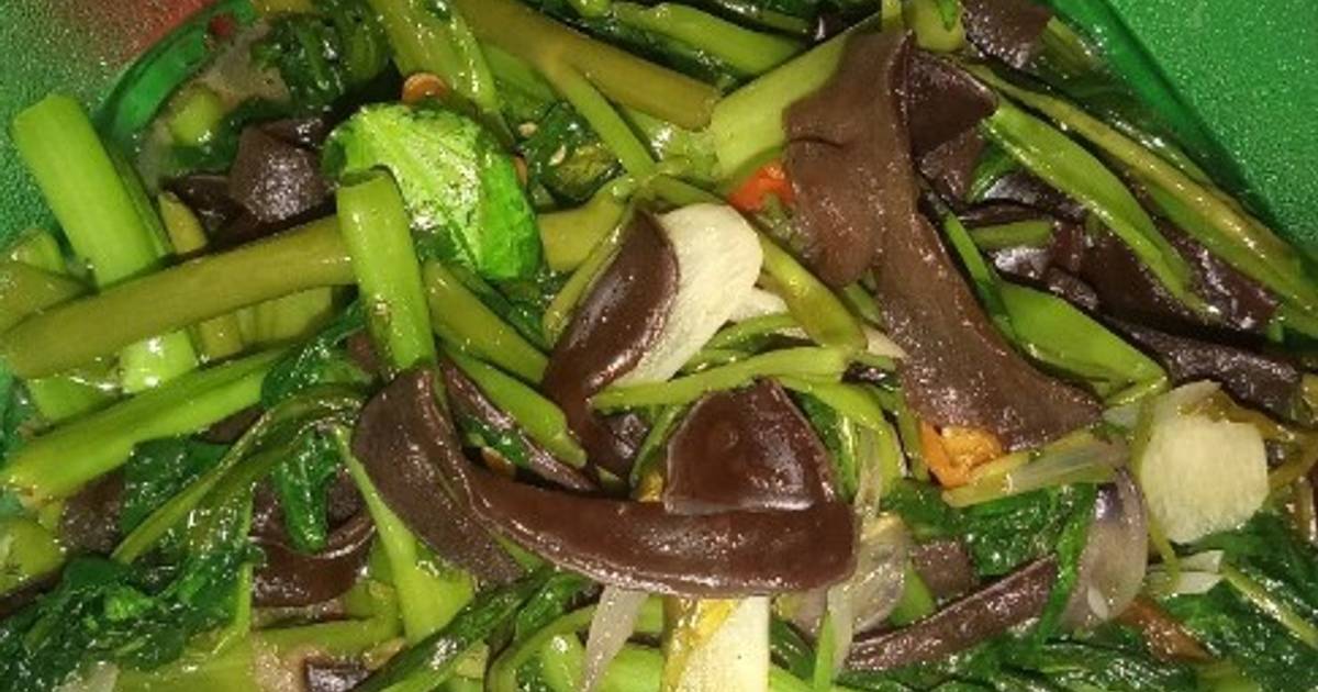 35 resep kangkung tumis jamur kuping enak dan mudah - Cookpad