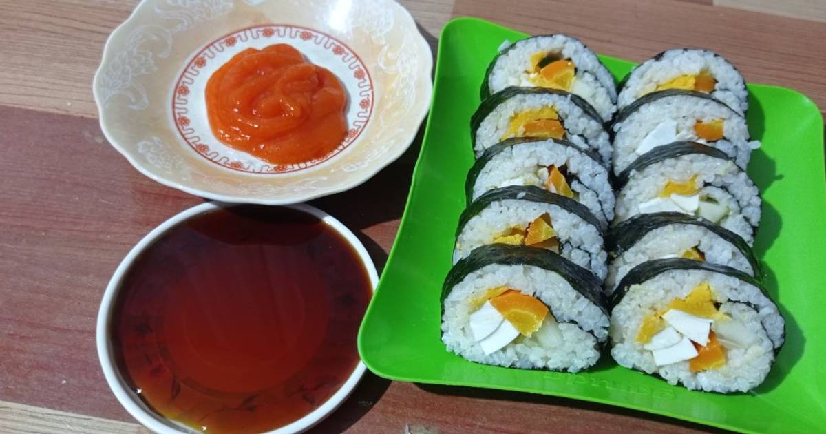 3 resep kimbab telur asin enak dan mudah - Cookpad