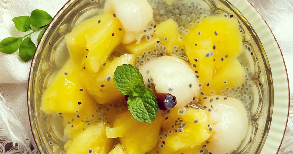 Resep Setup Nanas Selasih oleh silvia novi - Cookpad