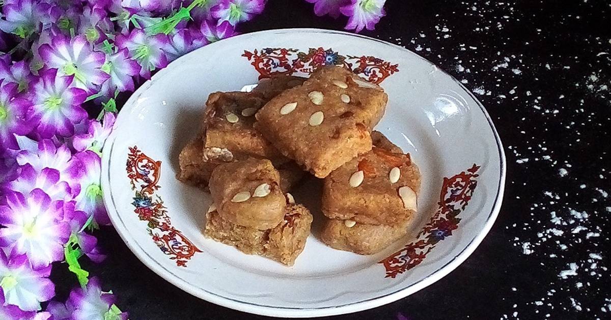 Indrani chatterjee দ্বারা মিষ্টি ছাড়া বরফি(pauruti oats barfi recipe ...