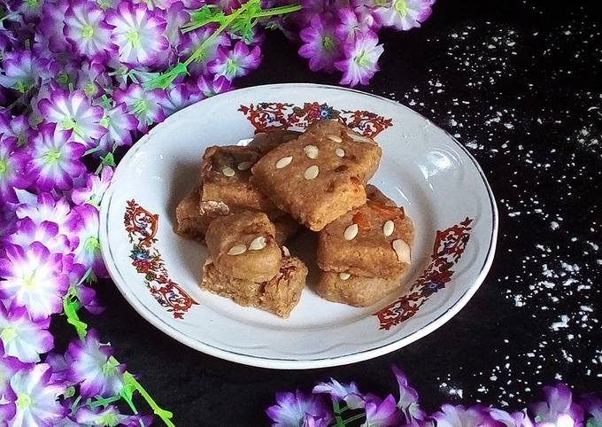 Indrani chatterjee দ্বারা মিষ্টি ছাড়া বরফি(pauruti oats barfi recipe ...