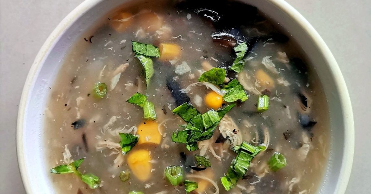 Resipi Sup Pekat Cendawan, Jagung Dan Ayam oleh Dapur Yusfarisyia - Cookpad