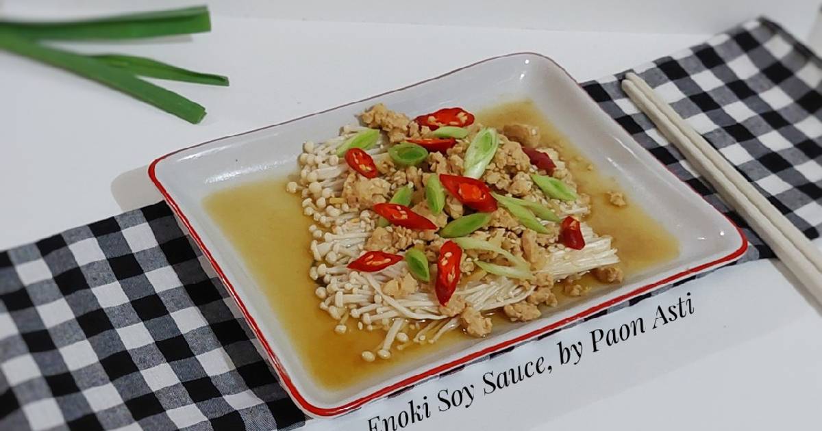 Resep Enoki Soy Sauce oleh asti - Cookpad