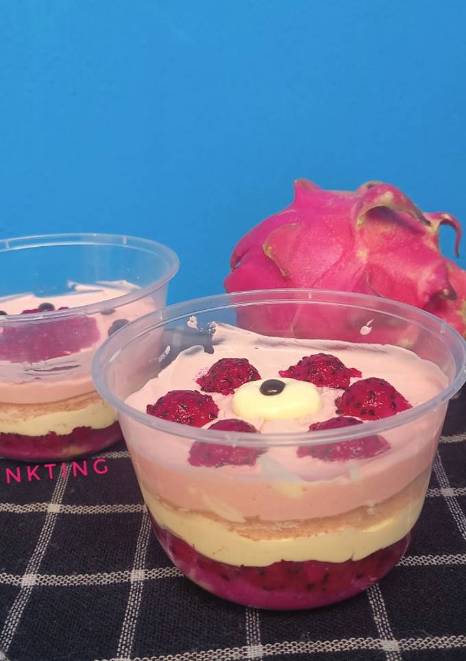 Resep 24. Dragon Fruit Dessert Box (Tanpa Terigu) oleh bundanyakembar ...