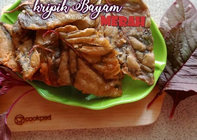 Resep Kripik Bayem Merah oleh Mama_gerald - Cookpad