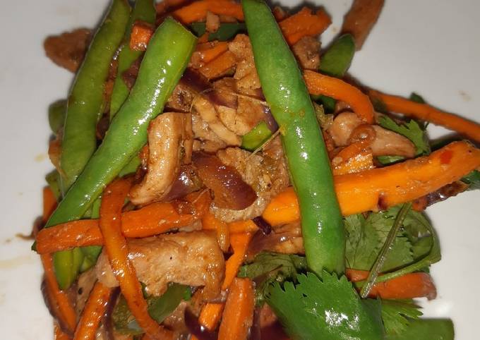 Cerdo liso con vegetales Receta de Vilma Salgado- Cookpad