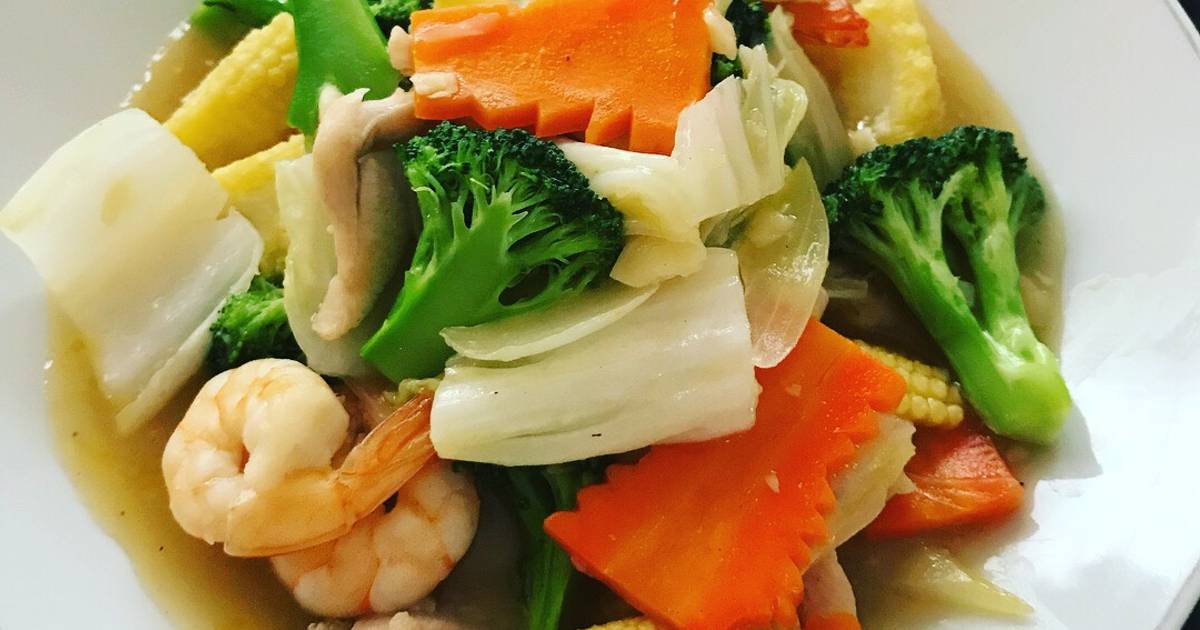 Resep Capcay ayam udang oleh Dian - Cookpad