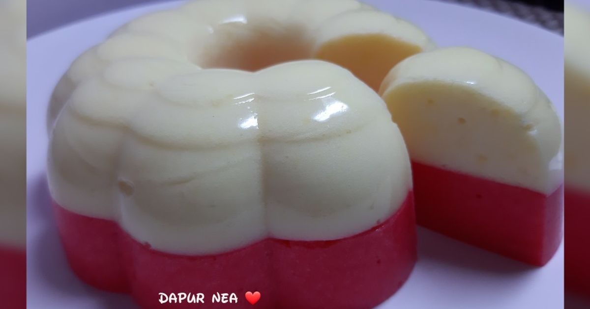 Resep Pudding Susu Merah Putih oleh Dapur NEA - Cookpad