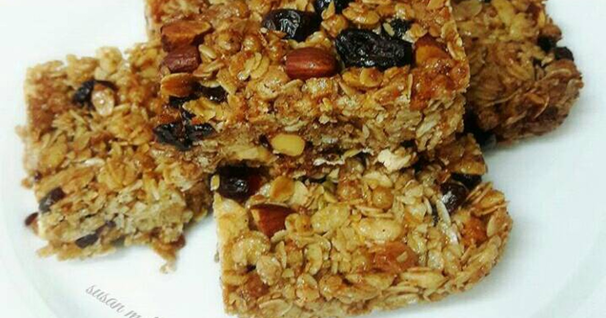Resep Granola Bar oleh Susan Mellyani - Cookpad